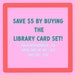 The Library Card Set-library Card Sticker-library Stationery-library ...