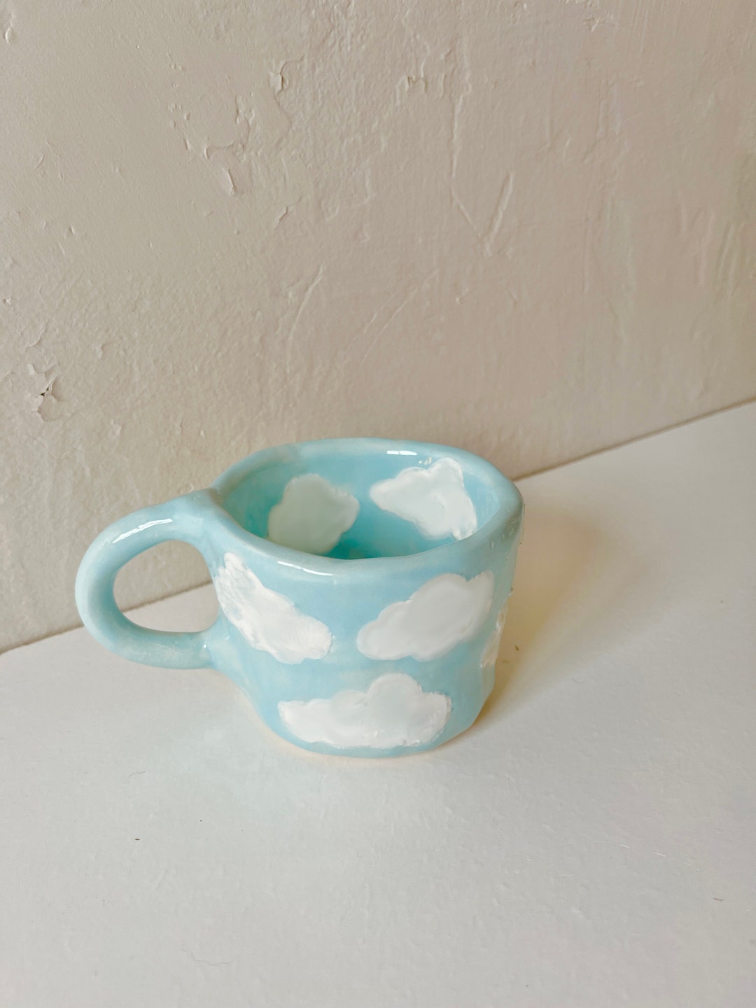 Preorder:cloudy Skies Handmade Ceramic Mug-cloud Mug-handmade Cloud Mug ...