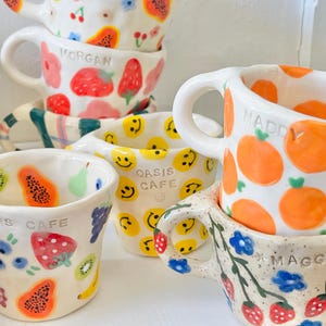 PREORDER: Custom Ceramic Pottery Handmade Mug-cute Aesthetic Mug-mugs ...