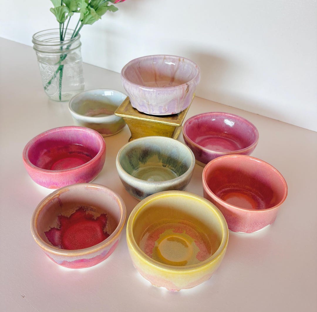 Handmade Ceramic Glazed Small Bowls-ceramic Glazed Bowls-ceramic ...