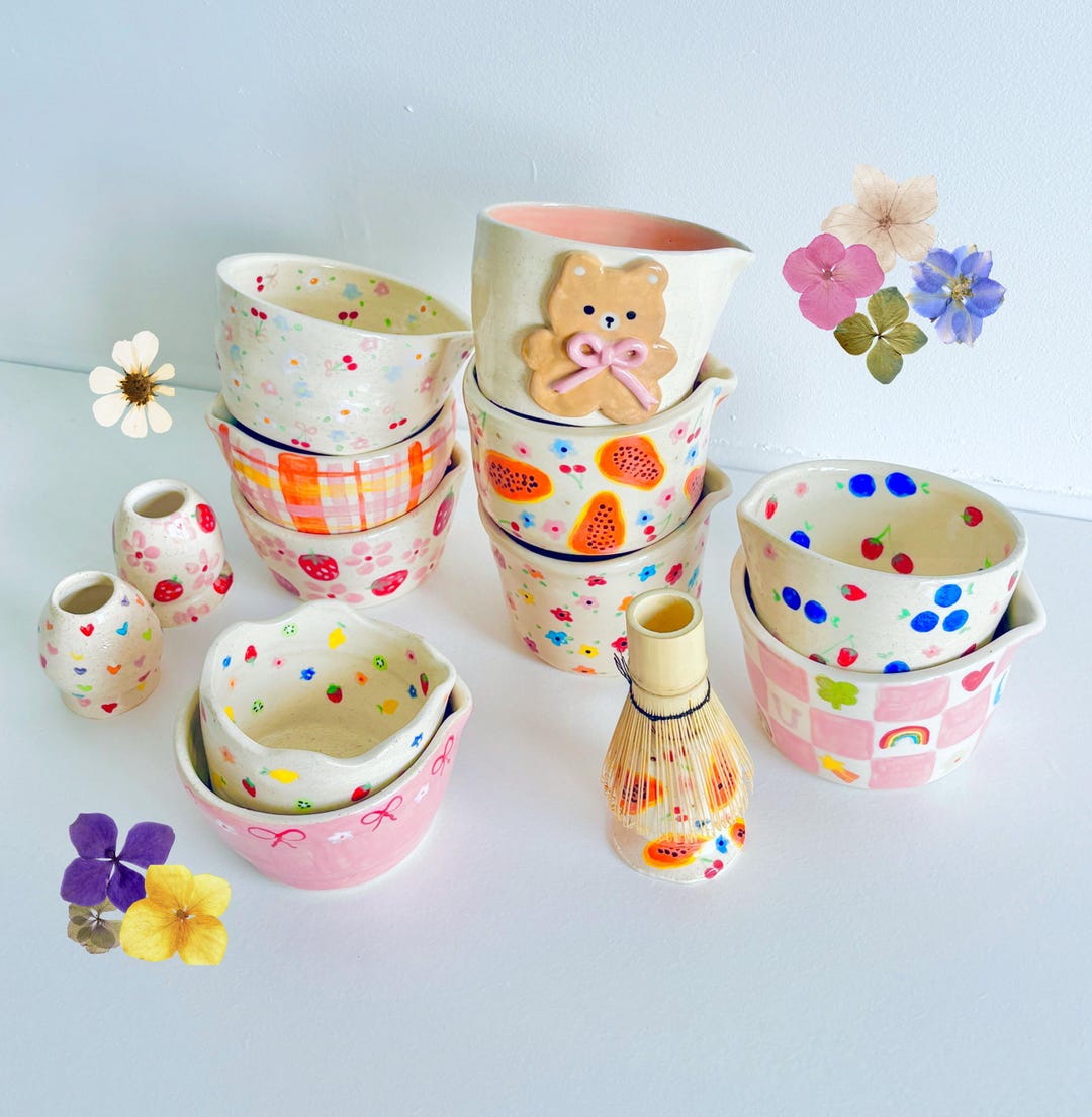 PREORDER: Cute Various Matcha Bowls-cute Matcha Bowl-handmade Matcha ...