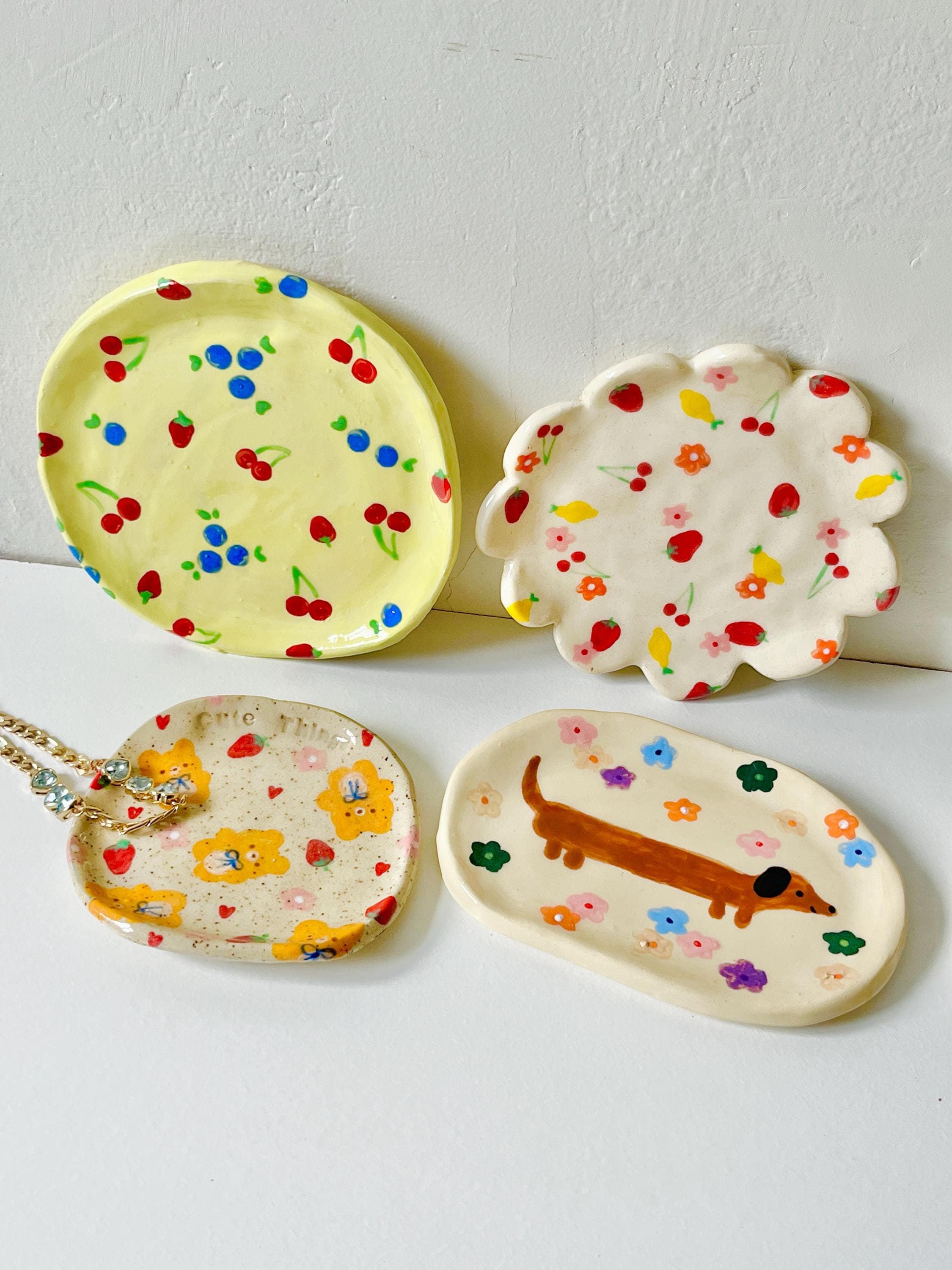 Ceramic Trinket Dish-trinket Dish-handmade Ceramic Jewelry Dish-jewelry ...