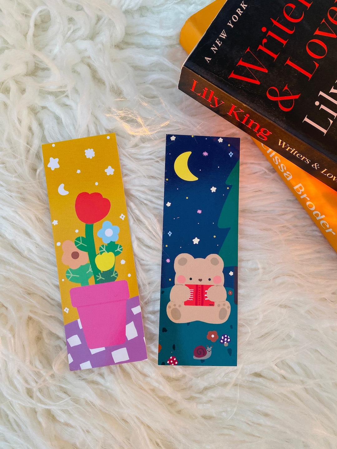 Cutie Bookmarks Cute Bookmark Kawaii Bookmark Pretty - Etsy