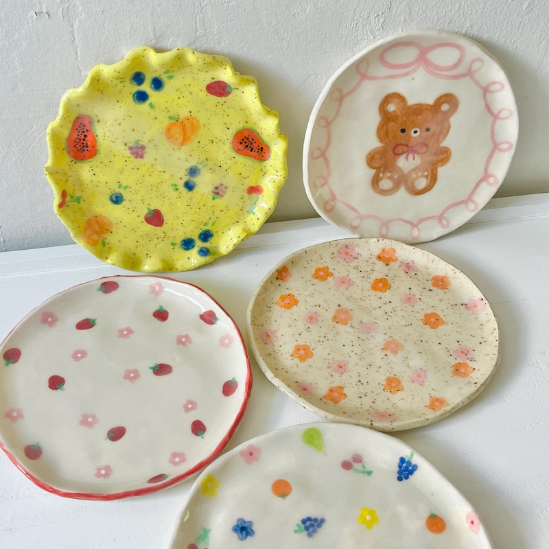 Cute Ceramic Plates - Etsy