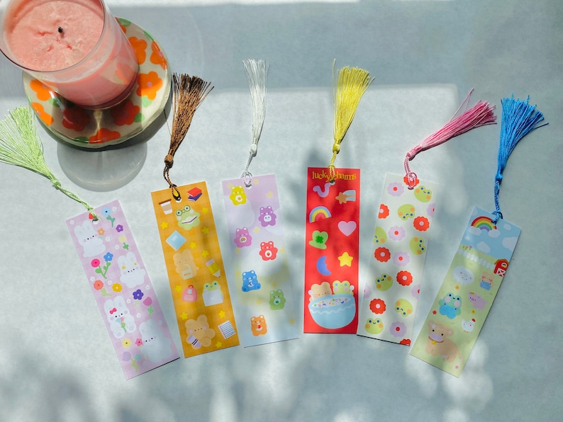 Aesthetic Bookmark Cute Bookmarkkawaii Bookmark Pretty - Etsy