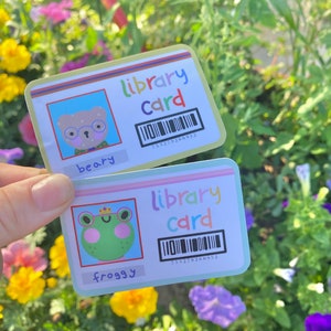 The Library Card Set-library Card Sticker-library Stationery-library ...