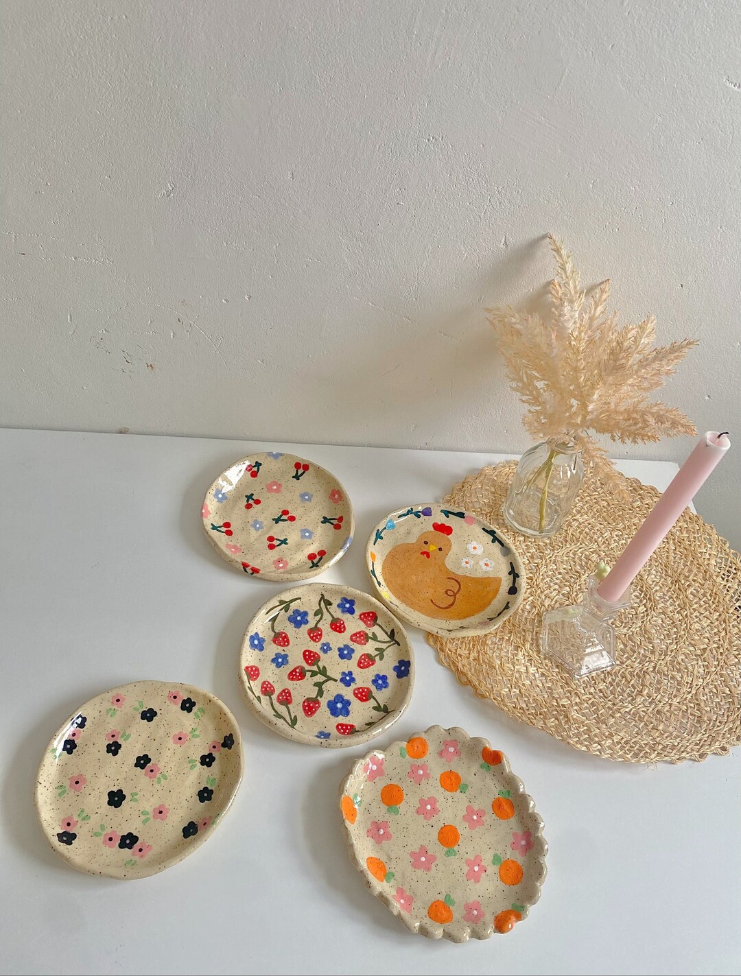 PREORDER: Cute Speckled Stoneware Clay Ceramic Dessert Dish-ceramic ...