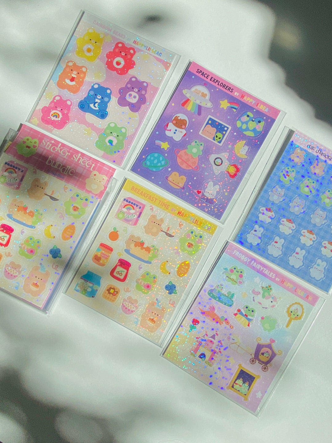 5 Sticker Sheet Bundle-save 5cute Sticker Sheet-sticker Sheet Bundle ...