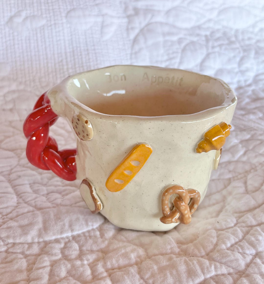 PREORDER: Parisian Bakery Handmade Ceramic Mug-bakery Mug-handmade Clay ...