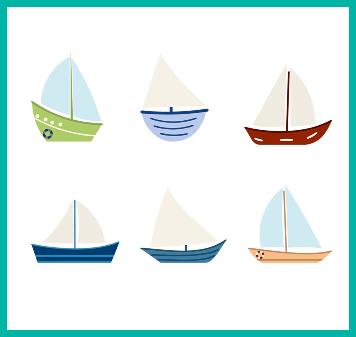 Boat SVG Bundle. Ship SVG Silhouette Files. Kids Ocean Circuit. Sea ...