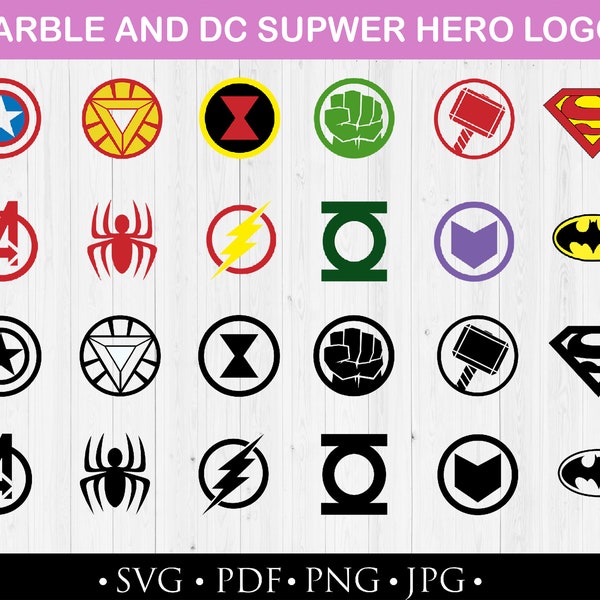 Superhero Logo Svg - Etsy