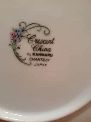 Crescent China by Ranmaru Chantilly Pattern Salad Plate Made - Etsy