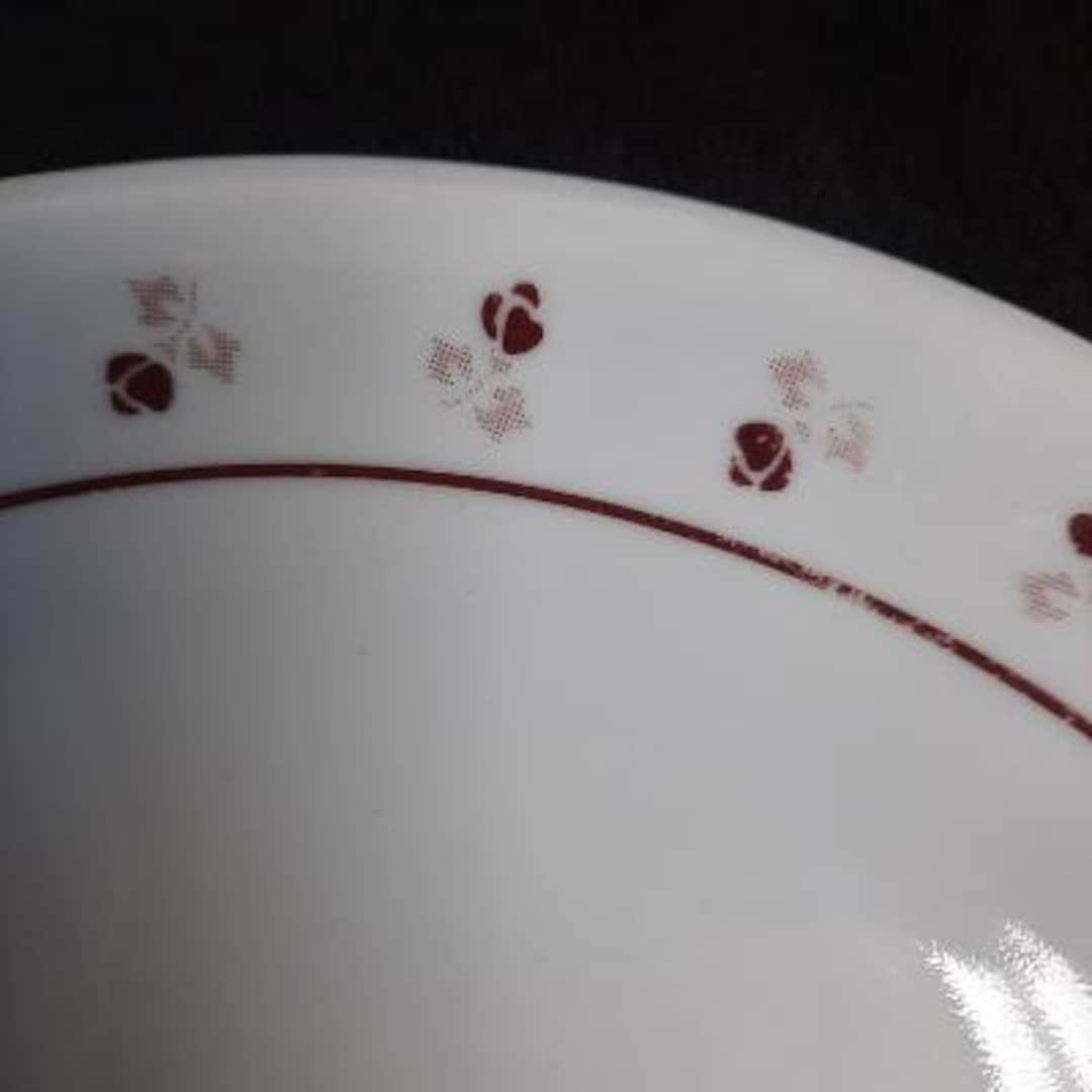 Corelle by Corning Burgundy Pattern Dinner Plate Made in USA - Etsy