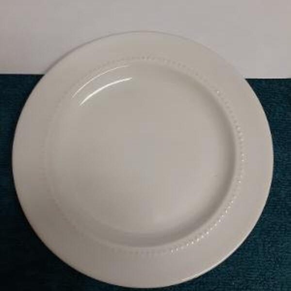 White Beaded Plates - Etsy
