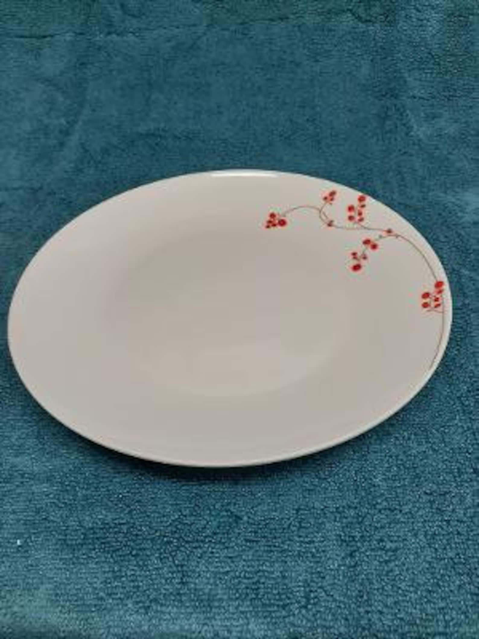 Mikasa Gourmet Basics Red Berries Pattern Dinner Plate - Etsy