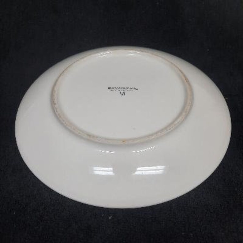 Matceramica Hand Painted Floral Pattern Dinner Plate Made in Portugal ...