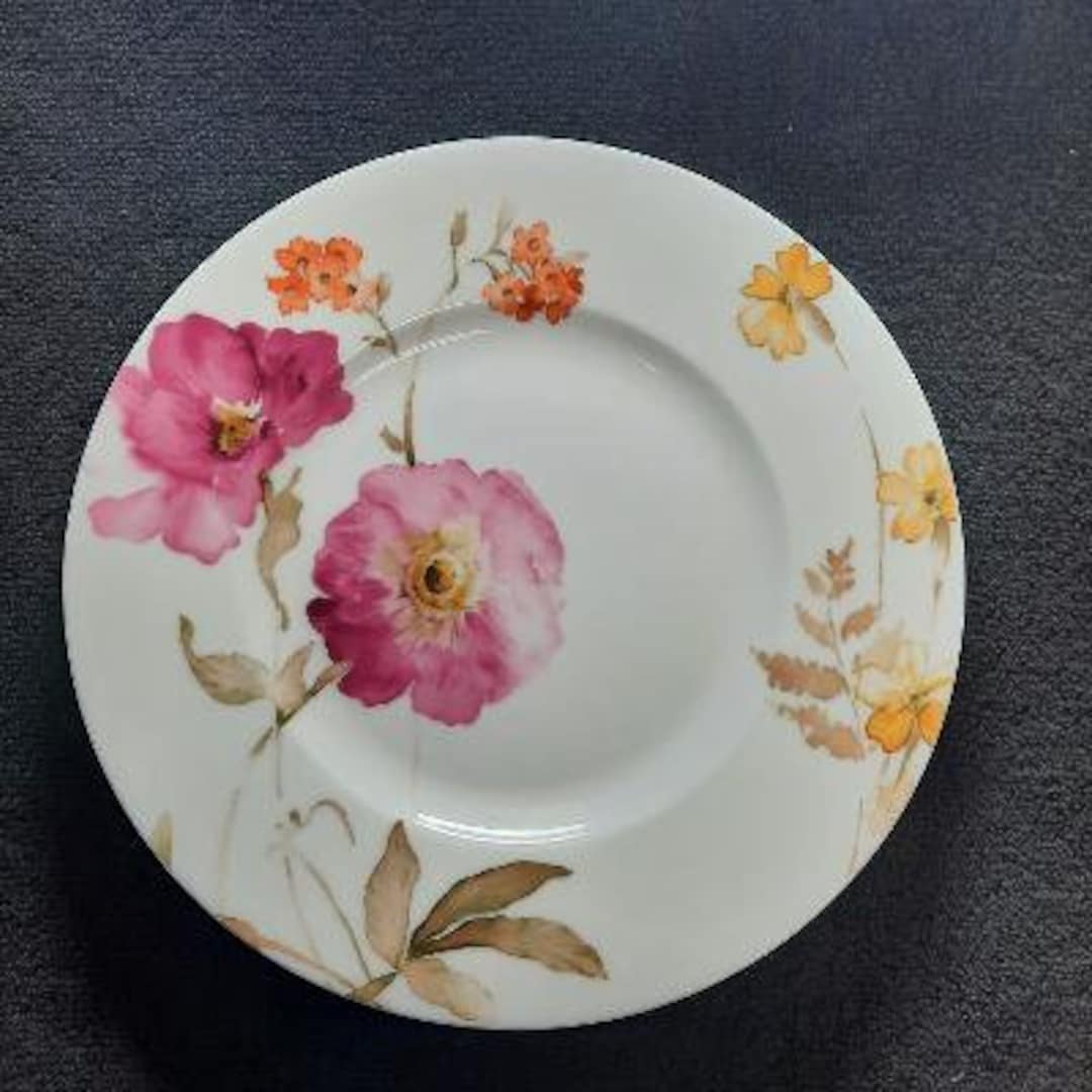222 Fifth Fine China Gaia Pattern Salad Plate - Etsy