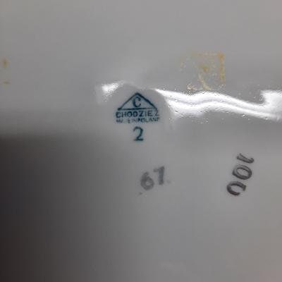 Chodziez Fine China CHZ20 Blue Flowers Pattern Dinner Plate Made in ...