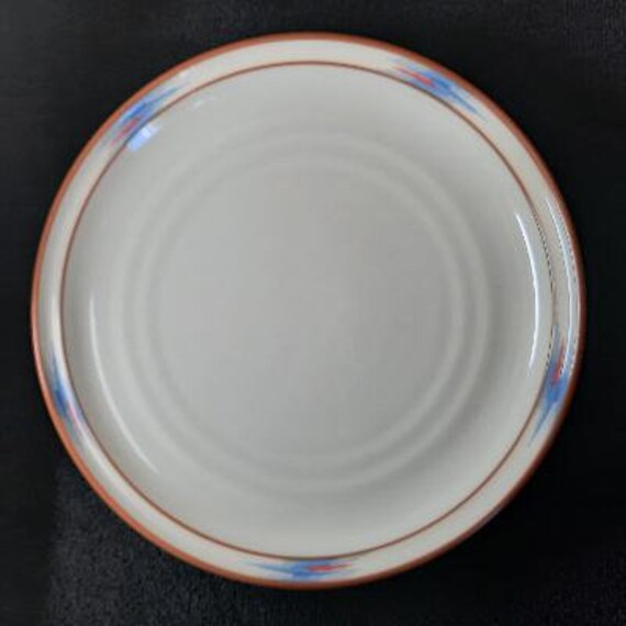 Noritake Stoneware Raindance Pattern Dinner Plate Made in | Etsy