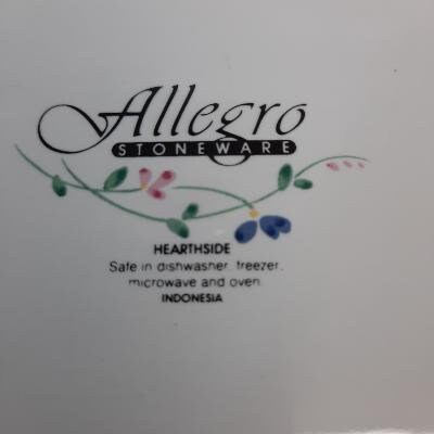 Allegro Stoneware Hearthside Pattern Dinner Plate - Etsy