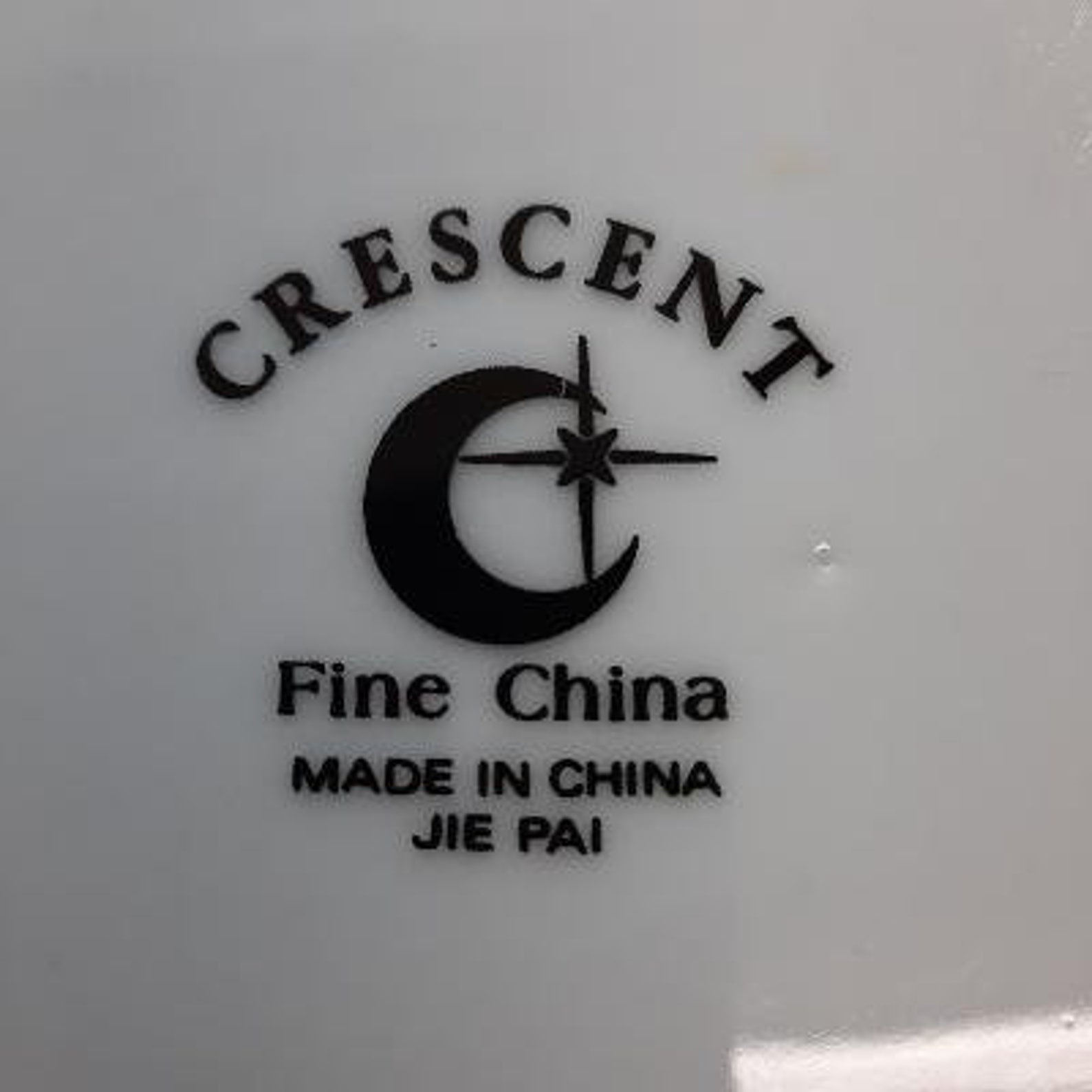 Crescent Fine China CCN4 Floral Pattern 5 Piece Place Setting Platinum ...