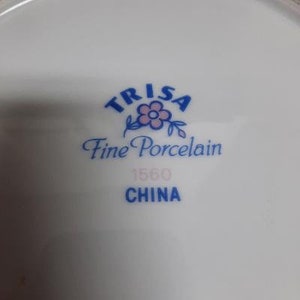 Trisa Fine Porcelain 1560 Roses Pattern Dinner Plate - Etsy