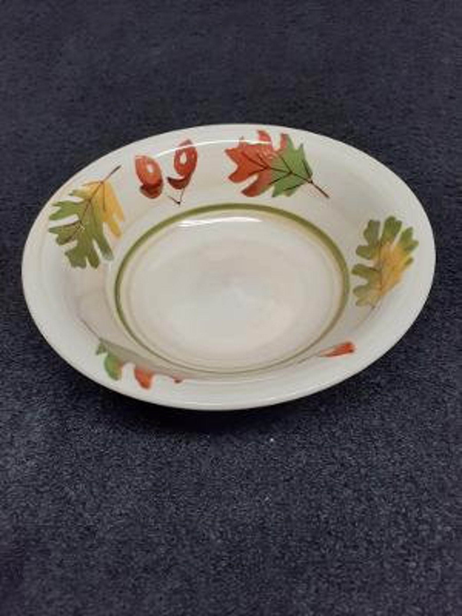 Royal Norfolk Stoneware Leaves and Acorns Pattern Coupe Soup - Etsy