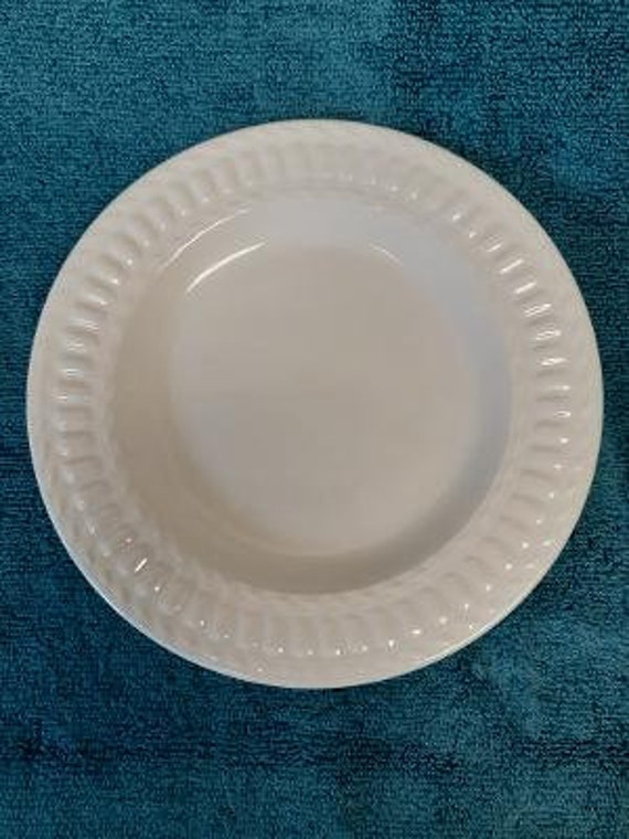 Thomson Pottery Arctica Pattern White Embossed Salad Plate | Etsy