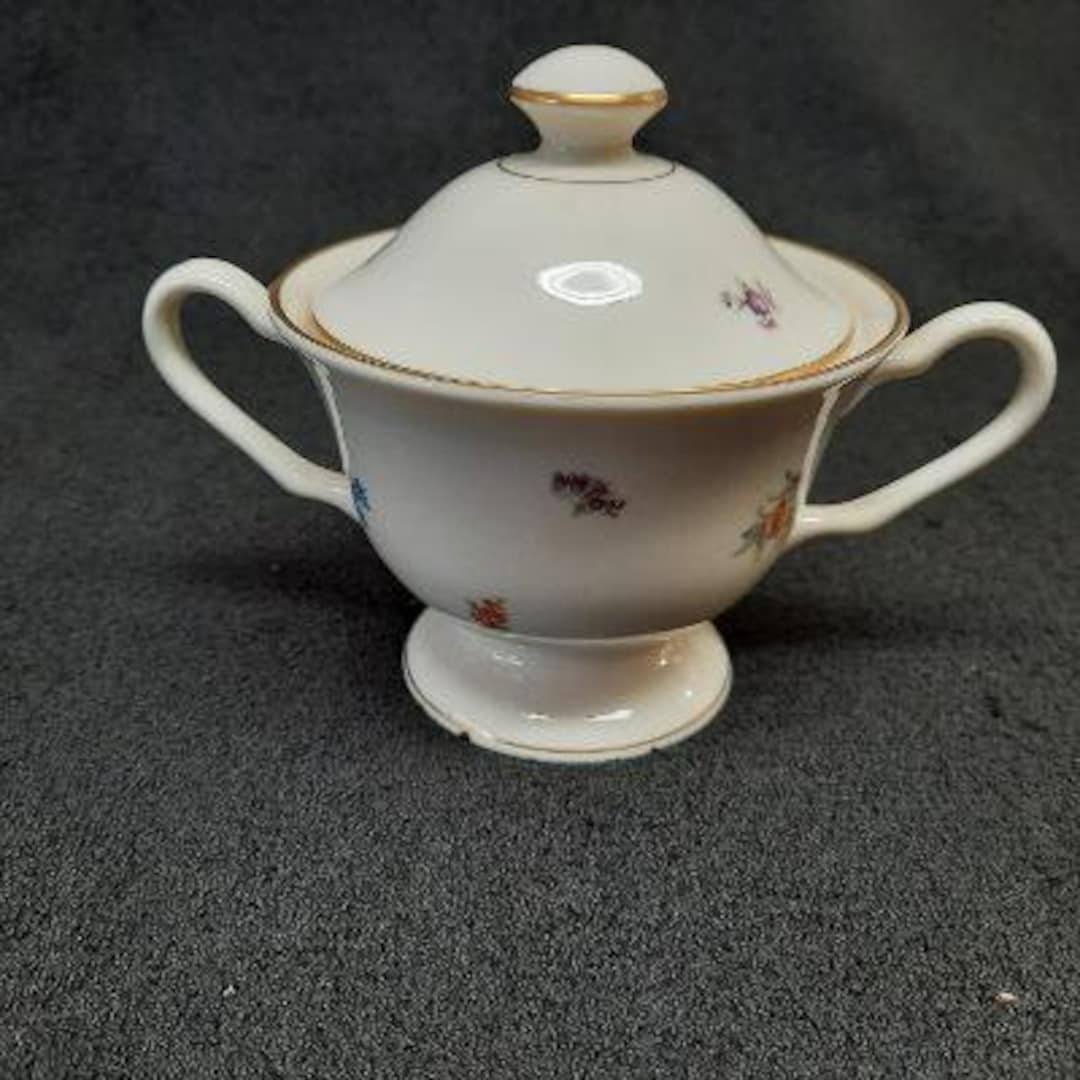 Pickard China Floral Chintz Pattern Sugar Bowl With Lid Made in USA ...