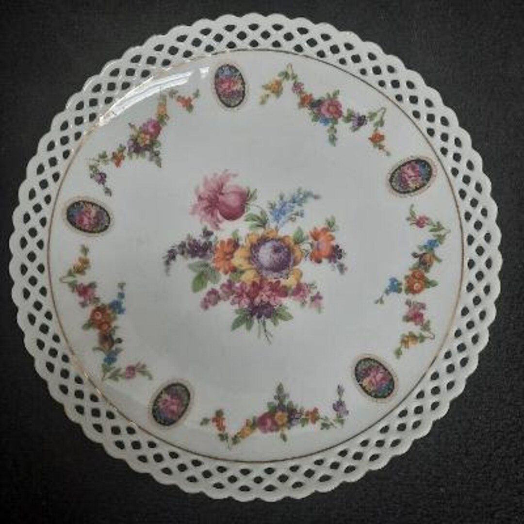 Schumann Bavaria Eleanor Pattern Pierced Edge Plate - Etsy