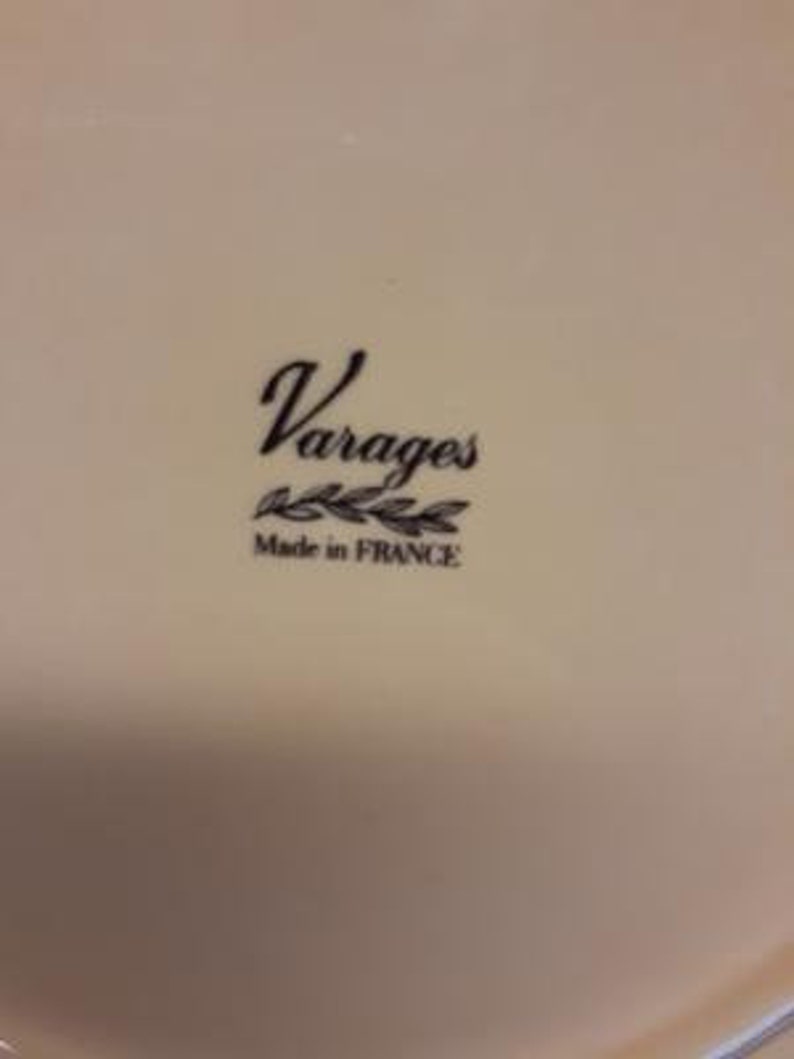 Varages Olive Branch Pattern Salad Plate Made in France - Etsy