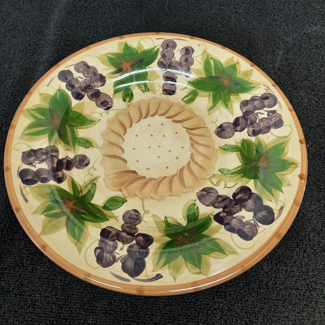 Tabletops Unlimited Hand Painted Collection Savio Pattern Dinner Plate ...