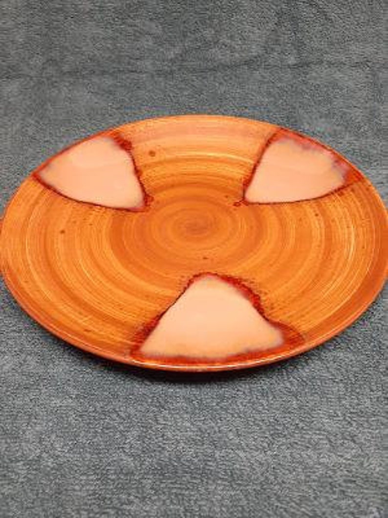 Sango Splash Pattern Stoneware Dinner Plate Brown Drip Style - Etsy