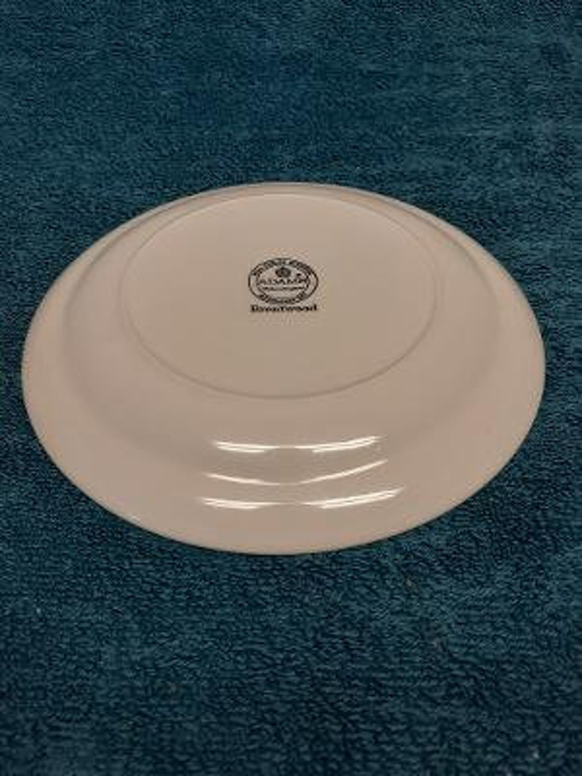 Adams Real English Ironstone Brentwood Pattern Salad Plate Blue Clovers ...