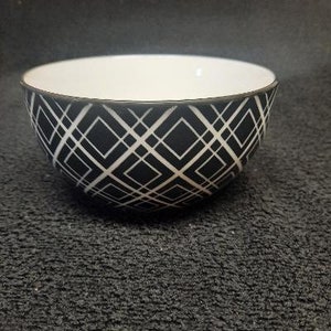 Dover & York Black and White Geometric Pattern Dinnerware Pieces Choice ...
