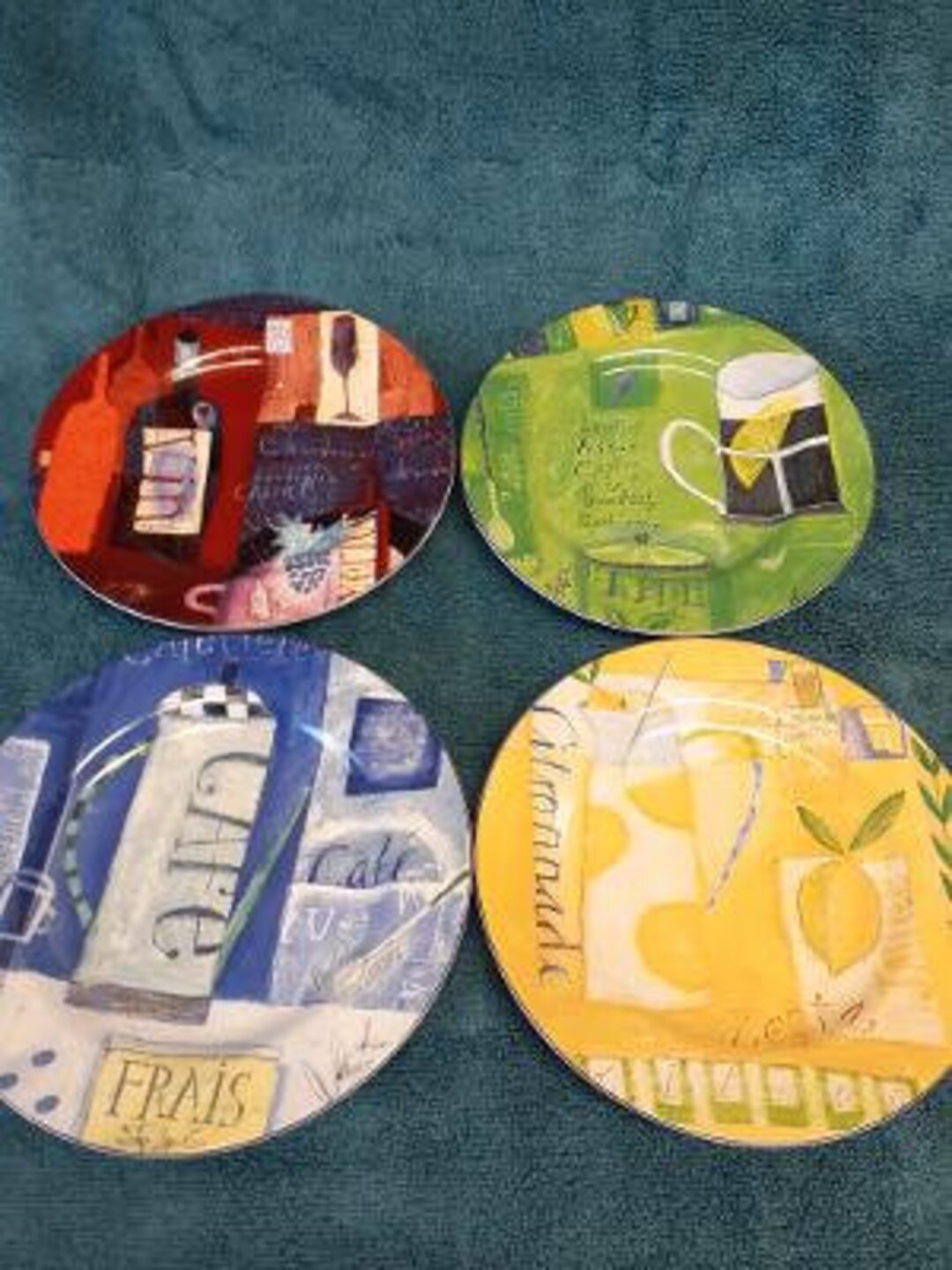 Sakura Casual Dining Oneida Bistro Pattern Salad Plates Set of Four - Etsy