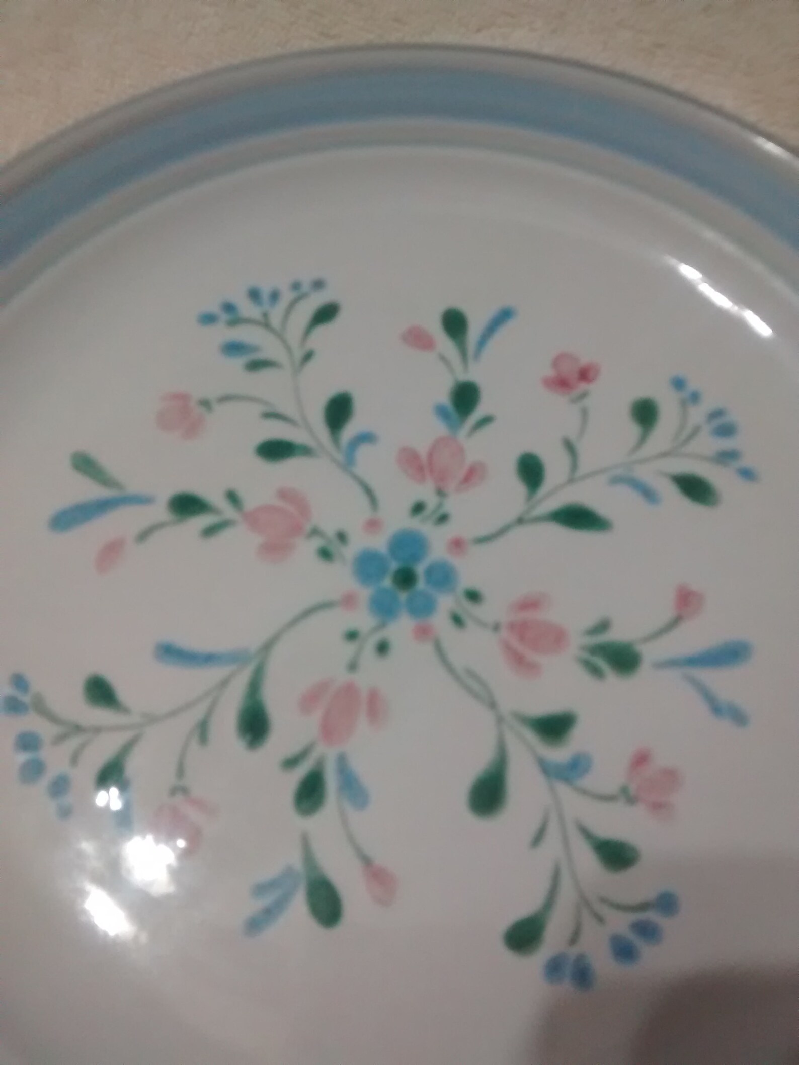 Yamaka Fascino Pattern Hand Decorated Salad Plate | Etsy