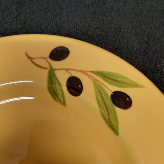 Varages Olive Branch Pattern Salad Plate Made in France - Etsy