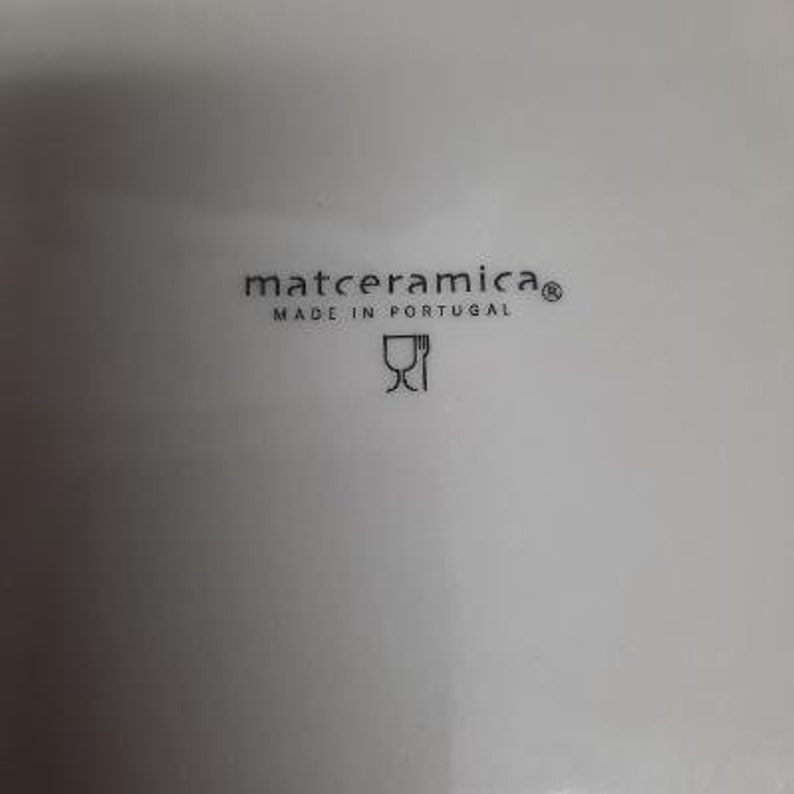 Matceramica Hand Painted Floral Pattern Dinner Plate Made in Portugal ...