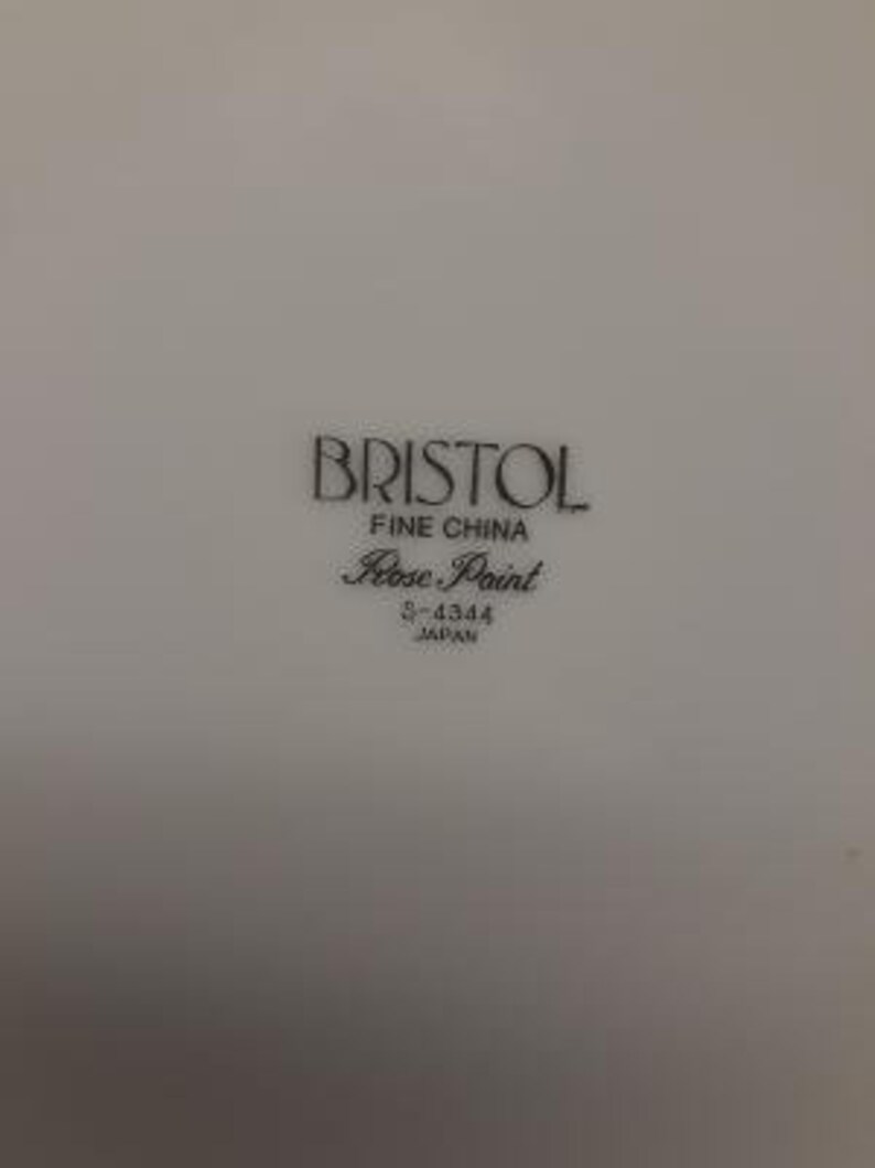 Bristol Fine China Rose Point Pattern Dinnerware Piece Choice Plate ...