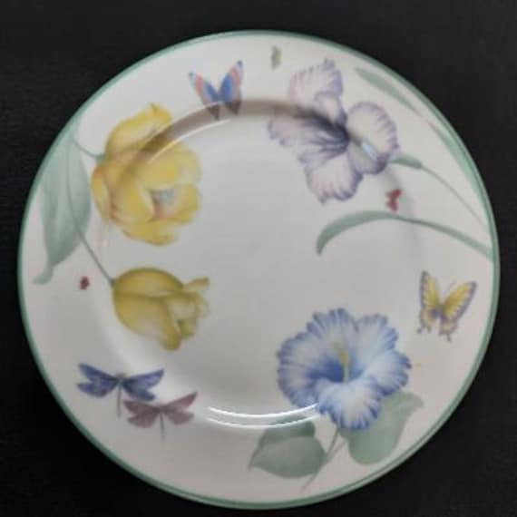 Epoch Collection Garden Walk Pattern Dinner Plate Flowers | Etsy