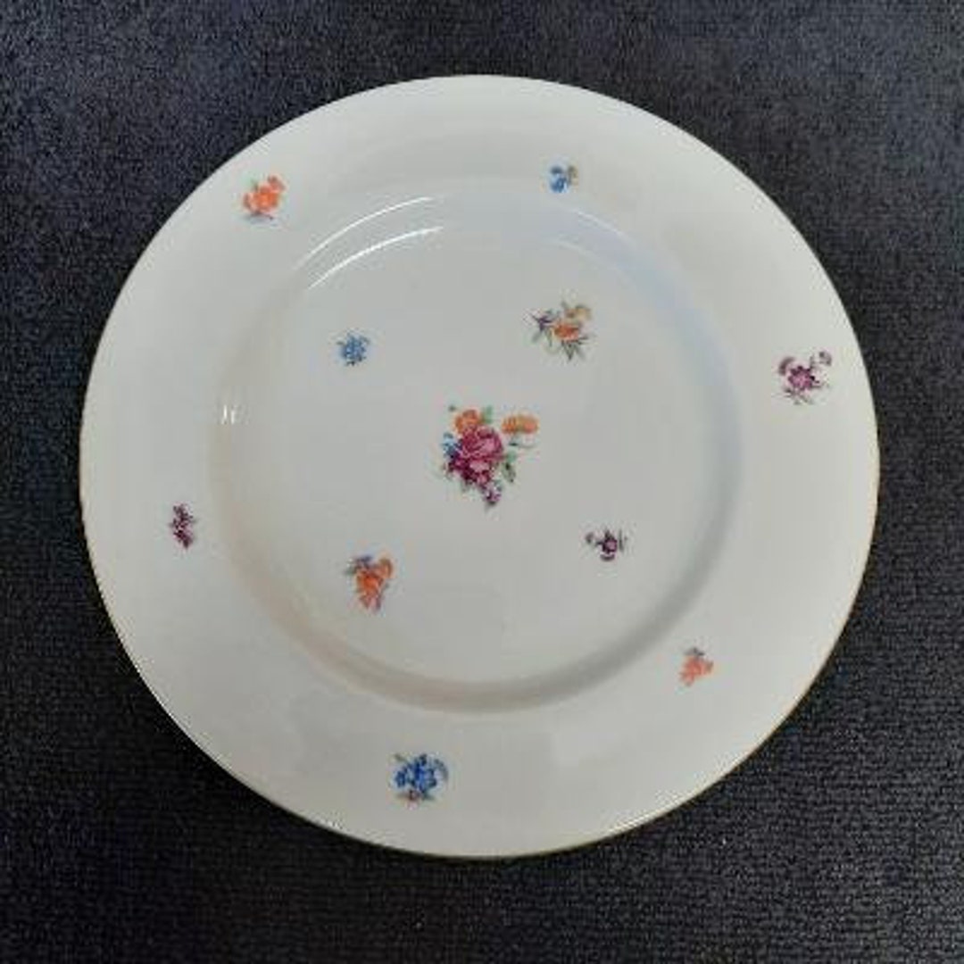 Pickard China Floral Chintz Pattern Salad Plate Made in USA Gold Trim ...