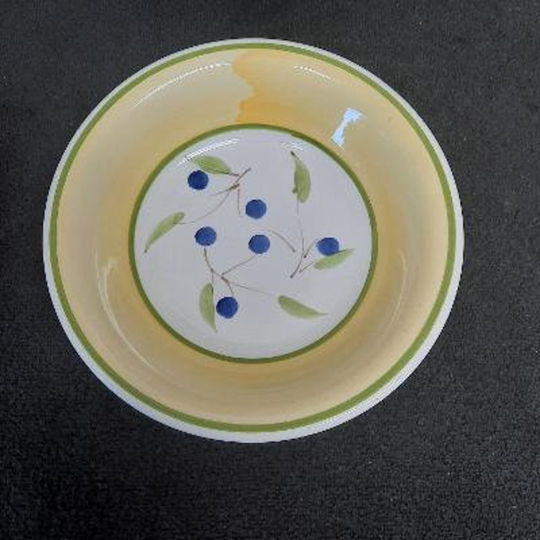CMS Hand Painted Blueberries Pattern Dinnerware Pieces Choice Bowls ...