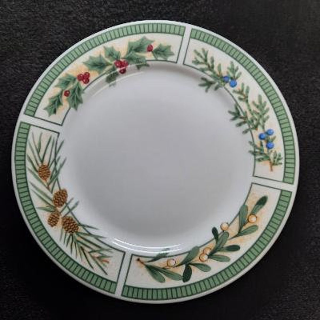 Fairfield Fine China Wintergreen Pattern Dinner Plate - Etsy