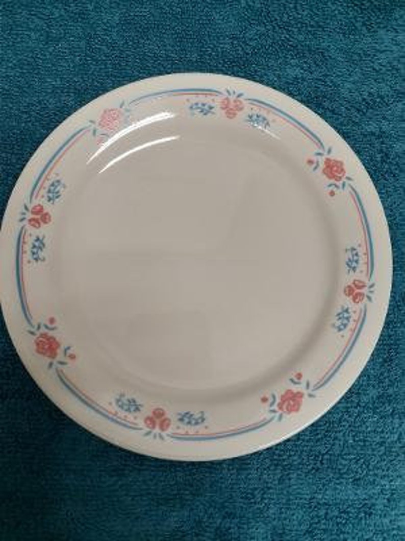 Corelle by Corning Embroidery Pattern Salad Plate Made in USA - Etsy