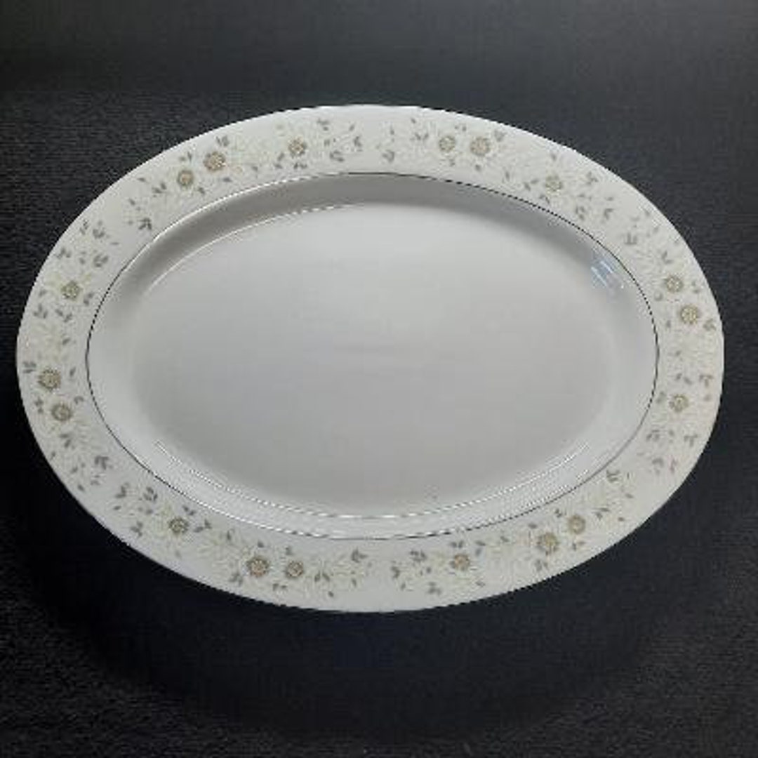 Sango China Antibes Pattern Oval Meat Serving Platter Imperfect - Etsy