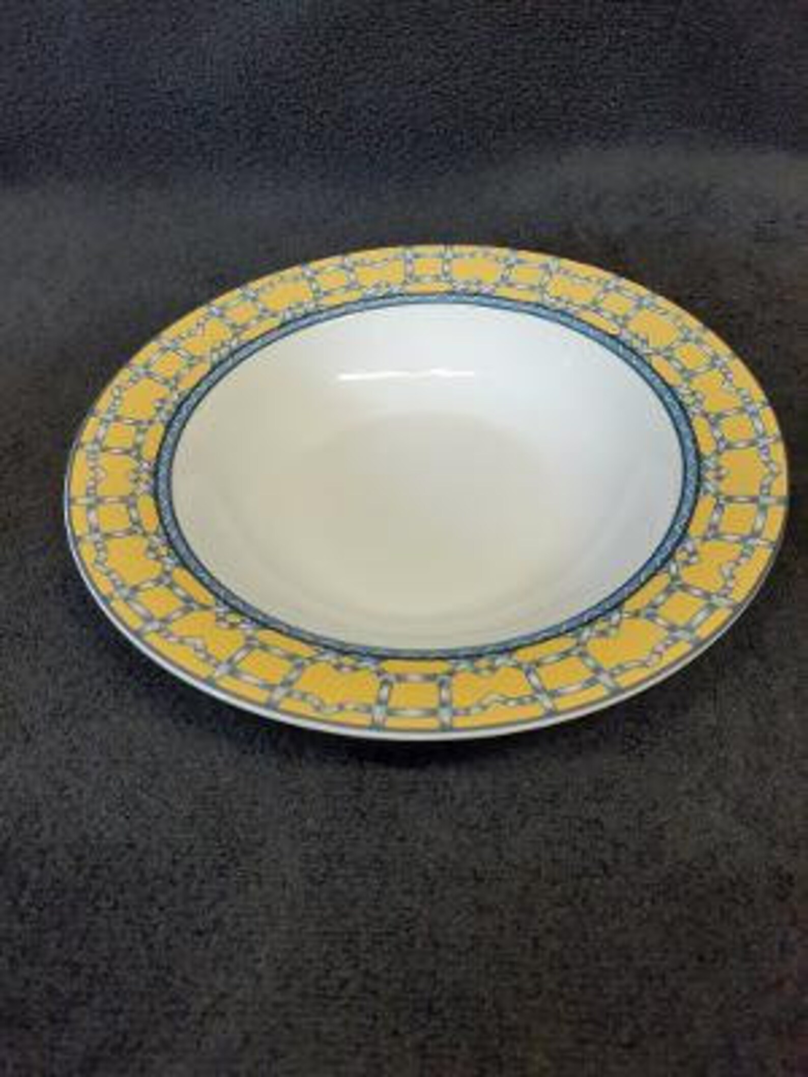 Coventry Fine Porcelain Palace Garden Pattern Rimmed Soup Cereal Bowl ...
