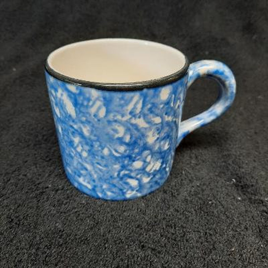 Stangl Pottery Town and Country Blue Pattern Coffee Cups Set of Four - Etsy