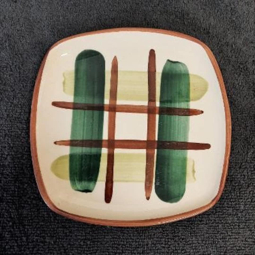 Blair USA Gay Plaid Pattern Dinnerware Pieces Vintage Choice Plate Bowl ...