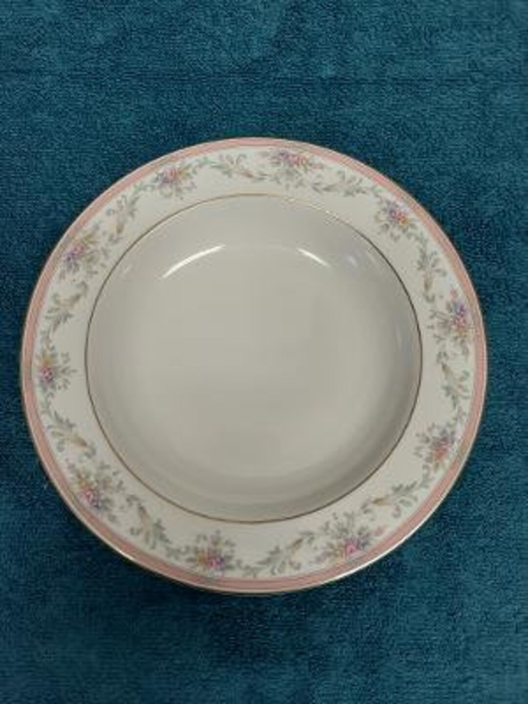 Mikasa Bone China Spring Crest Pattern Rimmed Soup Bowl - Etsy